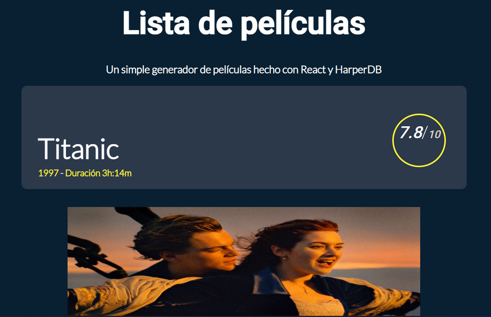 Tutorial React: Construir un generador de lista de películas con React y HarperDB