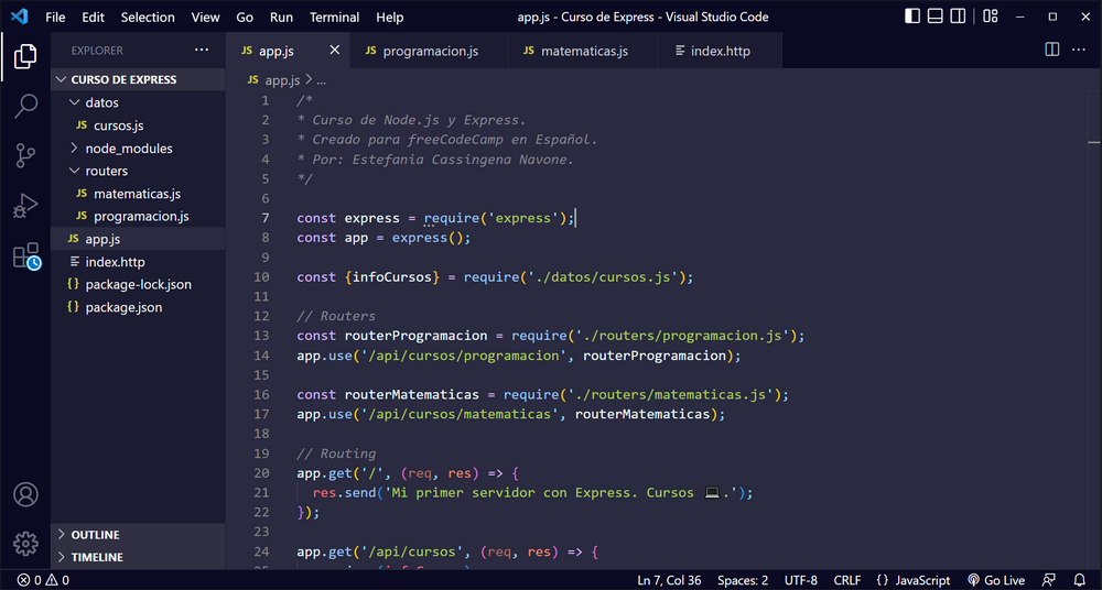 Aprende Node.js y Express - Curso desde cero