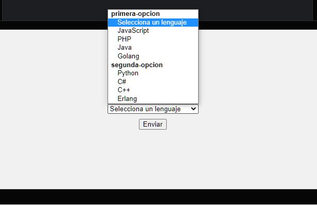 Etiqueta select de HTML: Cómo hacer un menú desplegable o lista combinada