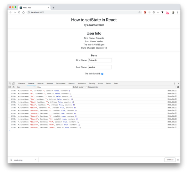 Cómo convertirte en profesional con React setState() en 10 minutos