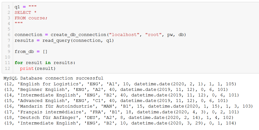 Python で Sql データベースを作成して操作する方法