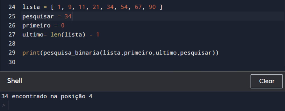 Pesquisa binária em Python – Como escrever o algoritmo de pesquisa binária e exemplos