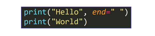 Nova linha em Python e como usar print em Python sem uma nova linha