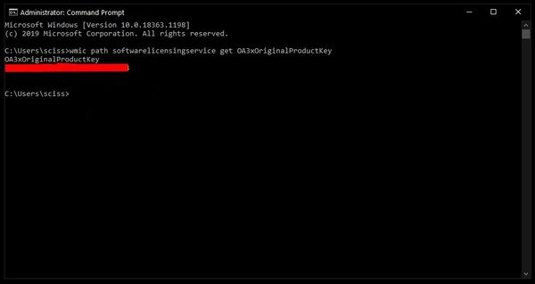 Como encontrar a chave do produto do Windows 10