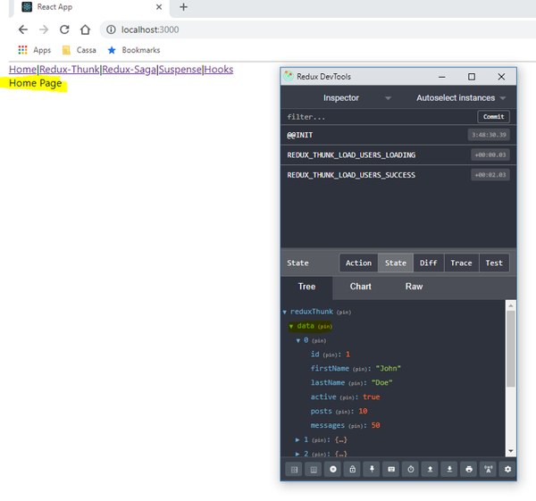 Como carregar dados no React com redux-thunk, redux-saga, suspense e hooks