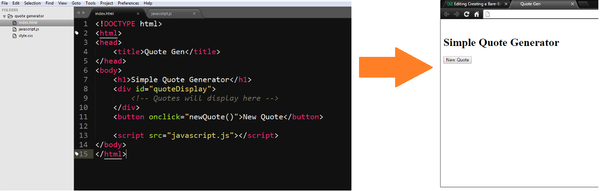 Como criar um gerador de citações aleatórias com JavaScript e HTML para ...