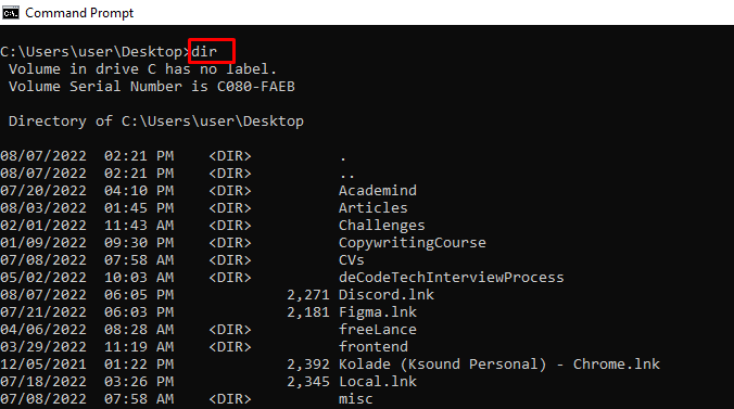 Comandos da linha de comando – tutorial de CLI