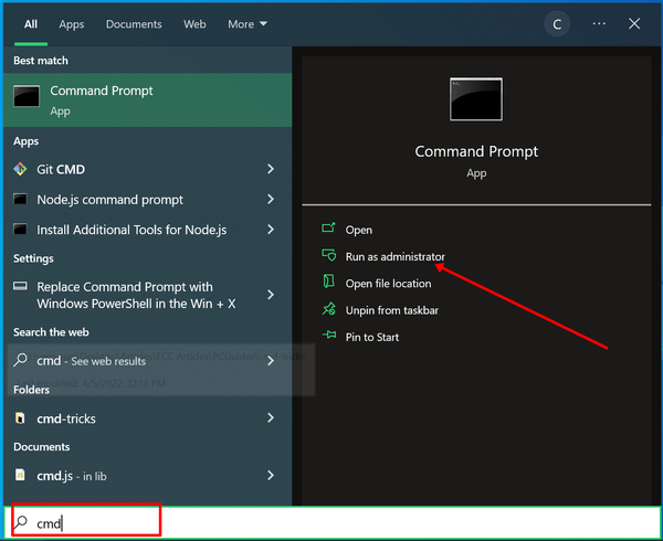 Comandos da linha de comando – tutorial de CLI
